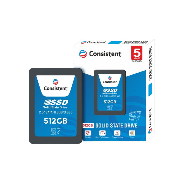 Consistent 512GB SSD with SATA III Interface for Laptop & Desktop