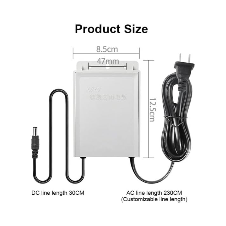 Router UPS 12V-2A | Upto 4-5 Hours Power Backup for Wi-Fi Router/CCTV ...